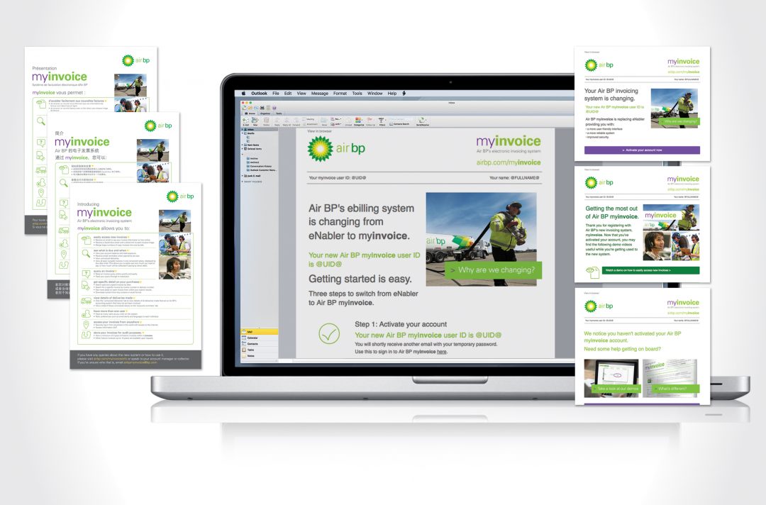 Air BP myinvoice - Design Agency Northumberland | Beach Design